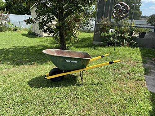 Edward Tools Heavy Duty Wheelbarrow Handles Replacement Pair 60” - Unbreakable Steel Handles with Soft Cushion Grips - Pre-drilled Holes - for Jackson, Ames, Craftsman, Kobalt