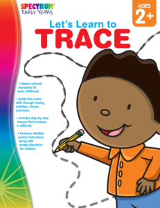 spectrum | let’s learn to trace workbook | grades toddler–pk, printable