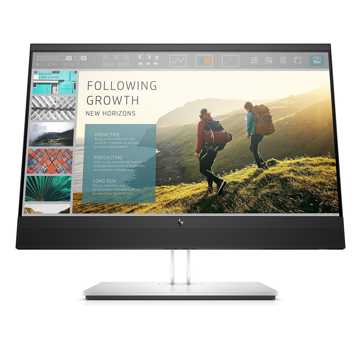 HP Mini-in-One 23.8" Full HD LED LCD Monitor - 16:9 - Black, Silver