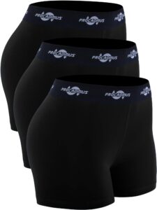 cadmus women's spandex volleyball shorts 3" workout pro shorts,black & black & black,medium