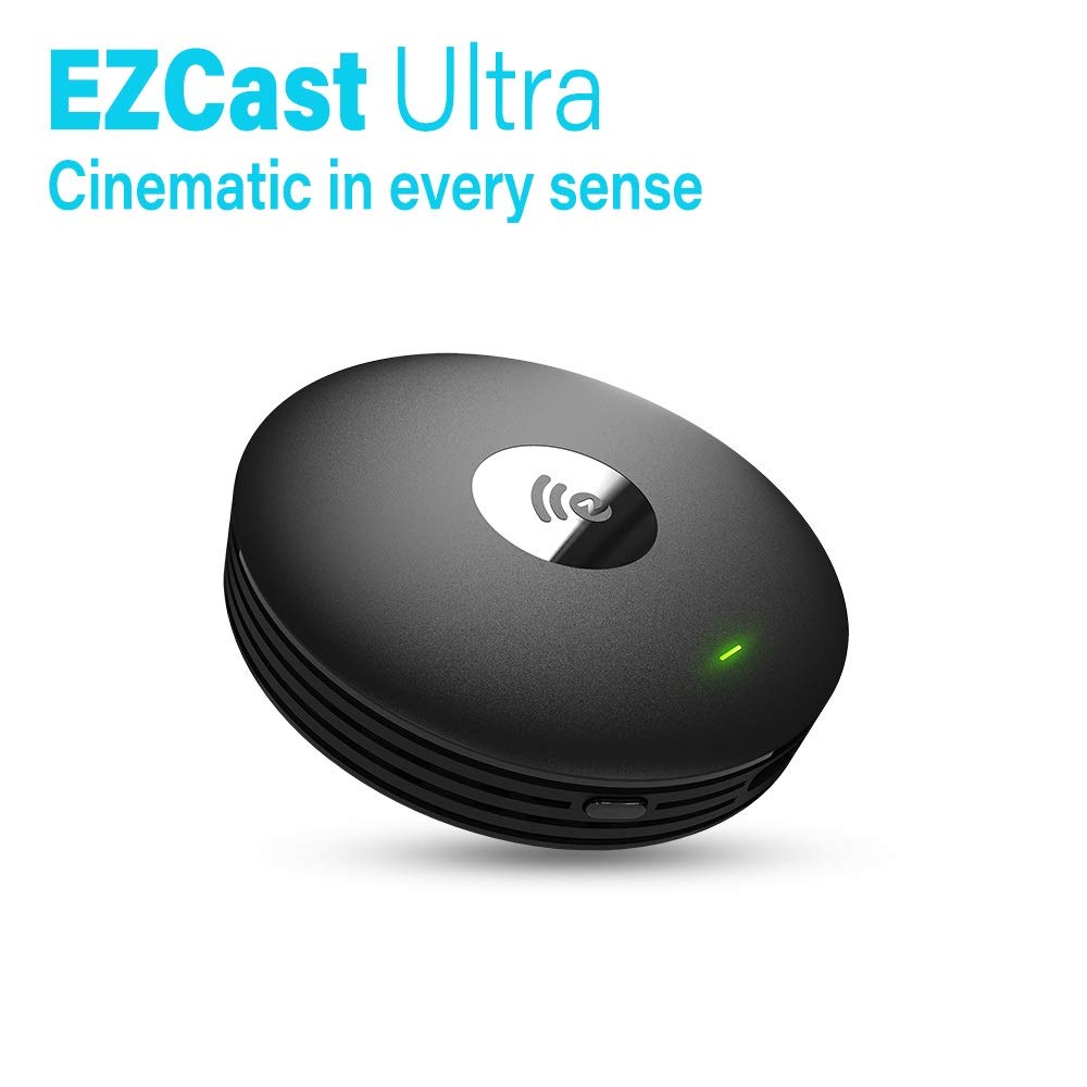 EZCast Ultra | 4K HDR Universal HDMI Wireless Display Receiver, 2.4G/5G Dual Band, iOS/Android/macOS/Windows Support, Miracast/DLNA/Airplay Support, Bluetooth 4.2 Support