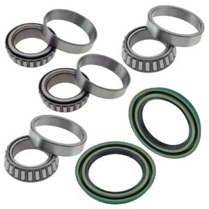 6pcs front wheel hub bearing seal kit replacement for ford f150 explorer bronco f-150 f-250 1969-1994 / mazda b3000 b4000 1994-1997 wta37 ws4250