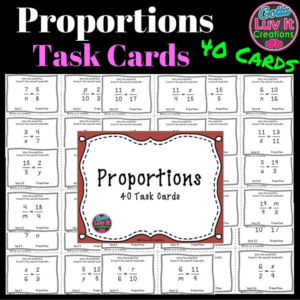 proportions 40 task cards