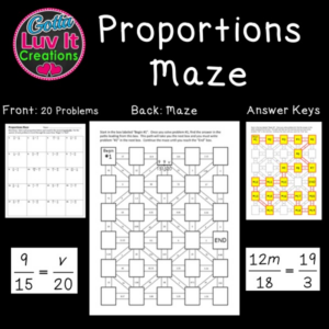 proportions 2 mazes 40 problems