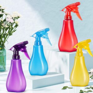 8 Oz Empty Plastic Spray Bottles with Adjustable Nozzle - Durable Trigger Sprayer with Mist & Stream Modes - Refillable Sprayer for Taming Hair, Hair styling, Watering Plants, Showering Pets - 4 Pack