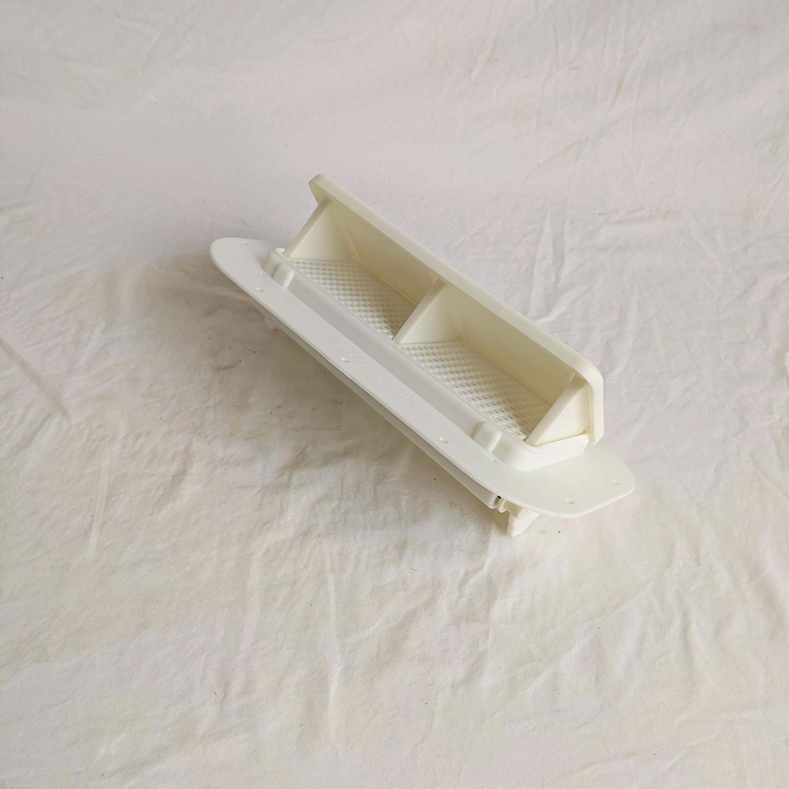 White Plastic Low Profile Roof Vent Air Flow Roof Vent Horse Toy Hauler Trailer RV NO gasket