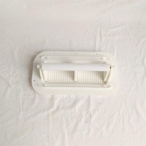 White Plastic Low Profile Roof Vent Air Flow Roof Vent Horse Toy Hauler Trailer RV NO gasket