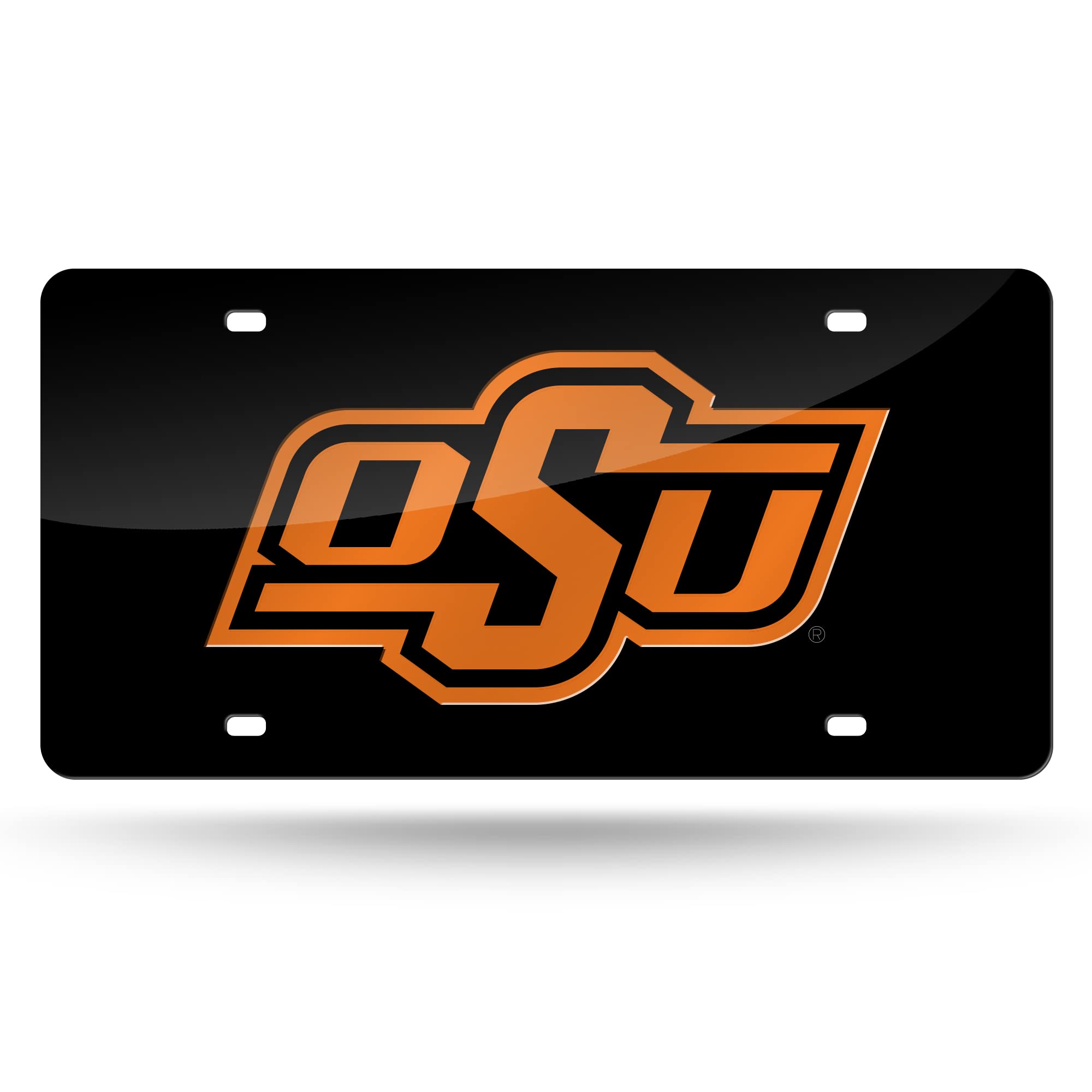 Rico Industries NCAA Oklahoma State Cowboys Laser Inlaid Metal License Plate Tag