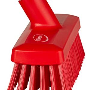 Vikan Compact Wall/Deck Scrub, Hard 8.858" Red, One size, Multi