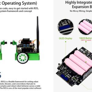 JetBot AI Kit Accessories Add-ons Compatible with Jetson Nano Developer Kit A02 and New Version B01,to Build JetBot AI Smart Robot (Not Support Jetson Nano 2GB)