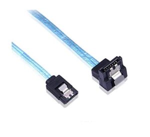 fcqlr for dual channel sata 3.0 hard drive data cable 6gb / s solid state ssd serial cable 180 ° + 90 ° 0.8m