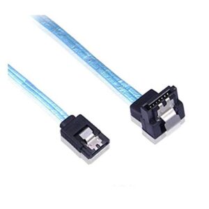 FCQLR for Dual Channel SATA 3.0 Hard Drive Data Cable 6GB / S Solid State SSD Serial Cable 180 ° + 90 ° 0.8m