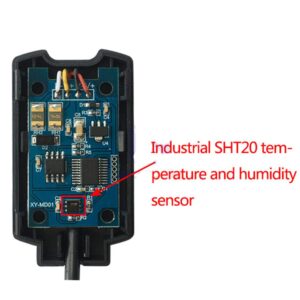 HiLetgo RS485 SHT20 Temperature Humidity Sensor Module High Precision Temperature Humidity Monitor Transmitter Sensor Probe Compatible to Modbus with 1M Lead