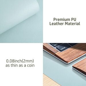 Leather Desk Pad Protector,Mouse Pad,Office Desk Mat, Non-Slip PU Leather Desk Blotter,Laptop Desk Pad,Waterproof Desk Writing Pad for Office and Home