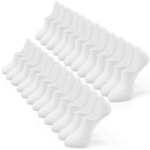 idegg no show socks women and men 12 pairs casual low cut anti-slid athletic socks with non slip (as1, numeric, numeric_5, numeric_9, regular, regular, 12 white)