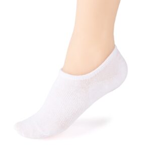 IDEGG No Show Socks Women and Men 12 Pairs Casual Low Cut Anti-slid Athletic Socks with Non Slip (as1, numeric, numeric_5, numeric_9, regular, regular, 12 White)