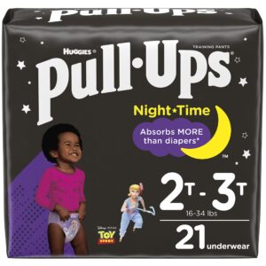 pull-ups girls' nighttime potty training pants training underwear, 2t-3t, 21 ct