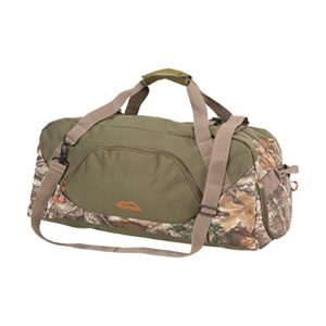 allen company terrain basin travel and hunting duffel bag, large, green/realtree edge camo (19215) / with pouch