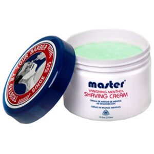 master vanishing menthol shaving cream 10.5 oz