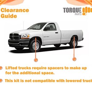 TORQUE Airbag Air Bag Suspension Kit for 1999-2004 Ford F250 F350 and 2008-2010 Ford F250 F350 2WD 4WD F-250 F-350 Super Duty Rear Helper Bag 5000 lbs (Replaces Firestone Ride Rite 2550) (TR2550)