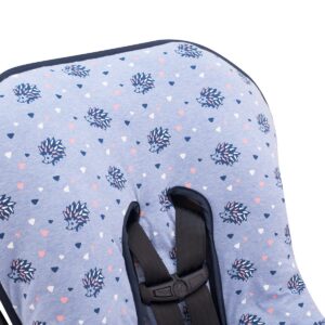 JYOKO Kids Universal Padded Cover Liner for Baby car seat Gr 0/100% Cotton Made (Compatible with Maxi COSI, Chicco, Britax and More) (Spike)