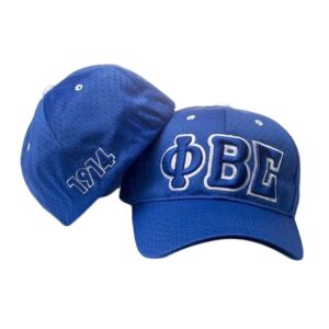 phi beta sigma embroidered flexfit cap royal blue