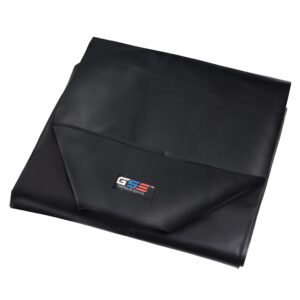 GSE 9' Heavy-Duty Leatherette Shuffleboard Table Cover for Shuffleboard Table Accessories(Black)