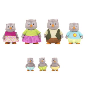 Li’l Woodzeez – Animal Figurines – Owl Toy – Collectible Figurines – Owl Family – 3 Years + – The McHoot Owls