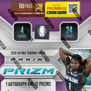 2019/20 Panini Prizm NBA Basketball RETAIL box (24 pks/bx, ONE Autograph card)