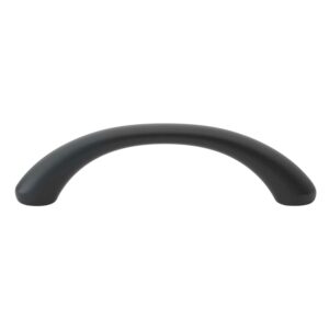 gliderite hardware 2-3/4" (2.75in) cc matte black, 10 pack cabinet loop pull