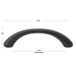 GlideRite Hardware 2-3/4" (2.75in) CC Matte Black, 10 Pack Cabinet Loop Pull