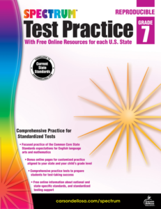 spectrum | test practice workbook | grade 7, printable