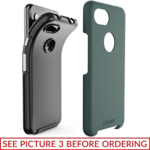 Crave Pixel 3a Case, Dual Guard Protection Series Case for Google Pixel 3a - Forest Green