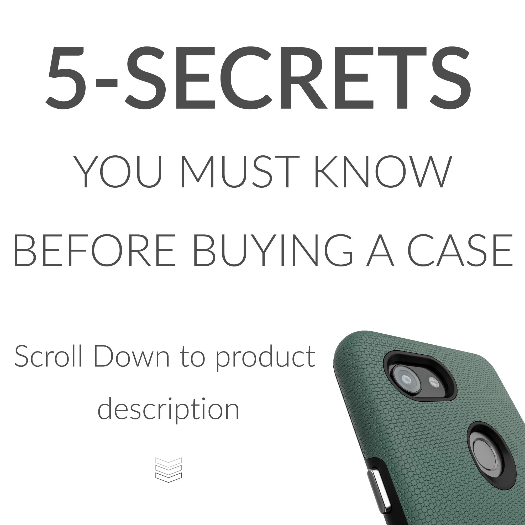 Crave Pixel 3a Case, Dual Guard Protection Series Case for Google Pixel 3a - Forest Green