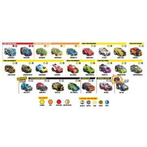 Boom City Racers - 2 Pack - Exclusive Car Boom Yah! X and A Surprise Mystery Car, Muticolor (40057)