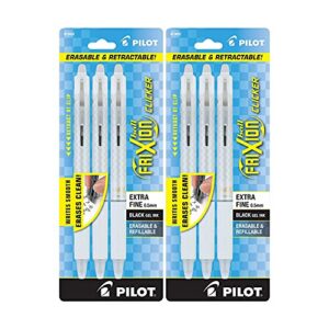 PILOT PEN Black FRIXION CLICKER PENS 3/PK