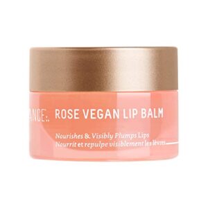 biossance squalane + rose vegan lip balm, 10g