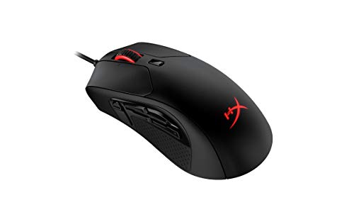 HyperX Pulsefire Raid – Gaming Mouse, 11 Programmable Buttons, RGB, Ergonomic Design, Comfortable Side Grips, Software-Controlled Customization,Black