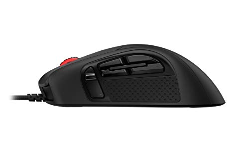 HyperX Pulsefire Raid – Gaming Mouse, 11 Programmable Buttons, RGB, Ergonomic Design, Comfortable Side Grips, Software-Controlled Customization,Black