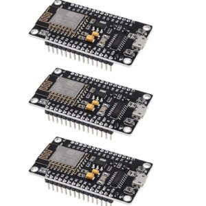 aceirmc 3pcs esp8266 serial wireless module ch340 nodemcu esp-12e v3 lua wifi internet of things new version development board compatible with arduino ide/micropython (3pcs)