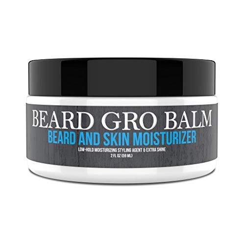 Uncle Jimmy Products Beard Gro Balm | Beard and Skin Moisturizer goes to work immediately to tame unruly hairs for a softer, thicker beard | Softens Beards and Mustaches 2 Fl Oz