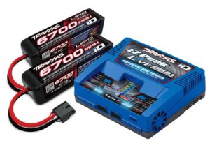 traxxas 2997 - power cell 8s 14.8v lipo battery / dual id charger completer pack