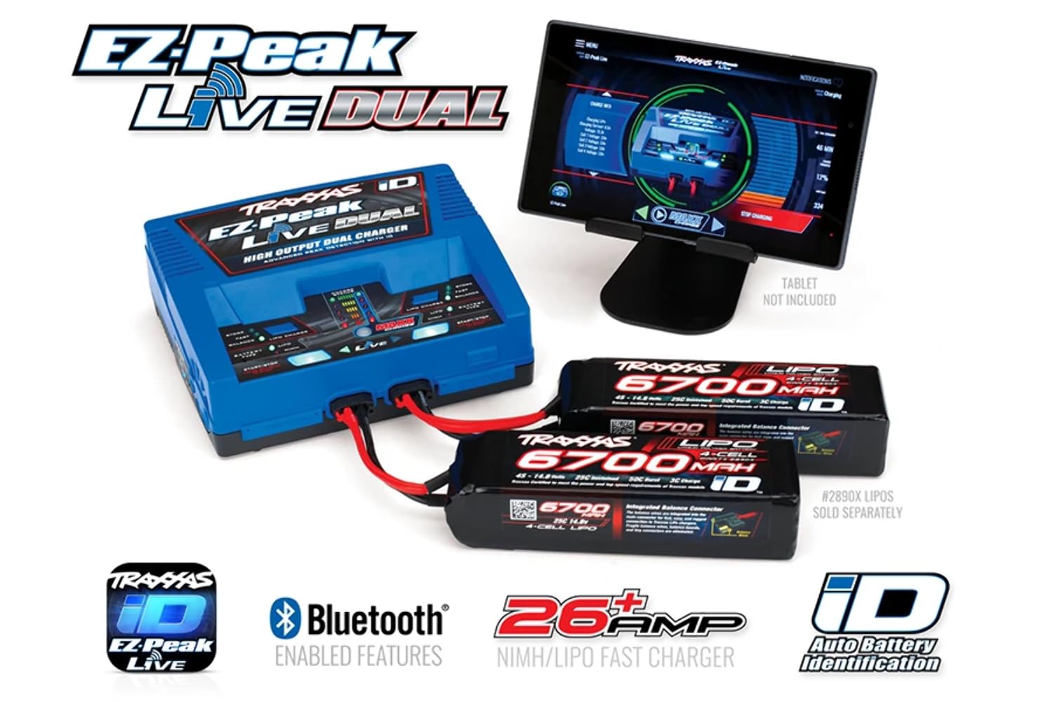 Traxxas 2997 - Power Cell 8S 14.8V LiPo Battery / Dual iD Charger Completer Pack