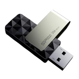 silicon power 256gb usb 3.2 gen1 (usb 3.0) usb flash drive blaze b30