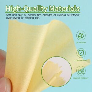 300 Sheets Blotting Paper, HNYYZL Oil Absorbing Sheets for Oily Skin, Oil Control for Face, Makeup Blotting Paper, Natural Oil Absorbing Facial Blotting Sheets for Oily Skin Care (Pack of 3)