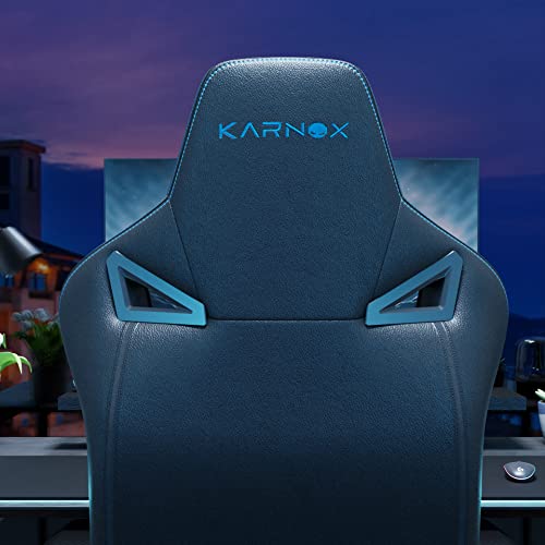 KARNOX Legend Gaming Chair Ergonomic Office Desk Chair Racing PC Chair High-Back Executive Chair with Adjustable Headrest and Lumbar Support 360 Degree Swivel Recling Computer Chair Cloth Dark Grey