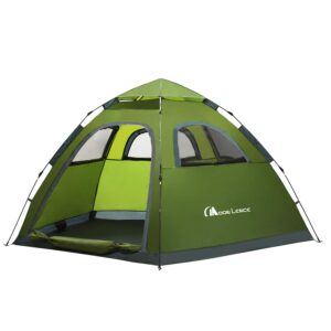 moon lence instant pop up tent family camping tent 4-5 person portable tent automatic tent waterproof windproof for camping hiking mountaineering