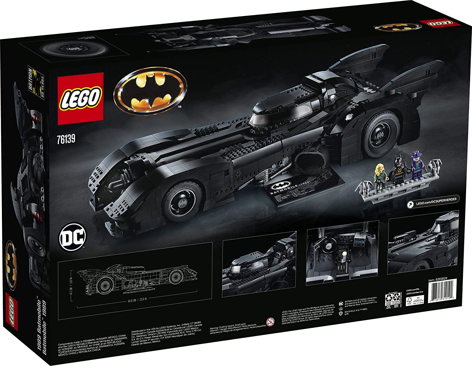 LEGO DC Batman 1989 Batmobile 76139 Building Kit (3,306 Pieces)