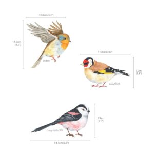 DECOWALL DS2-8038 Little Birds Kids Wall Stickers Wall Decals Peel and Stick Removable Wall Stickers for Kids Nursery Bedroom Living Room (Small) décor