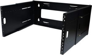 ares vision 19 inch wide 4u heavy duty steel extendable wall mount bracket rack for network equipment (4u)